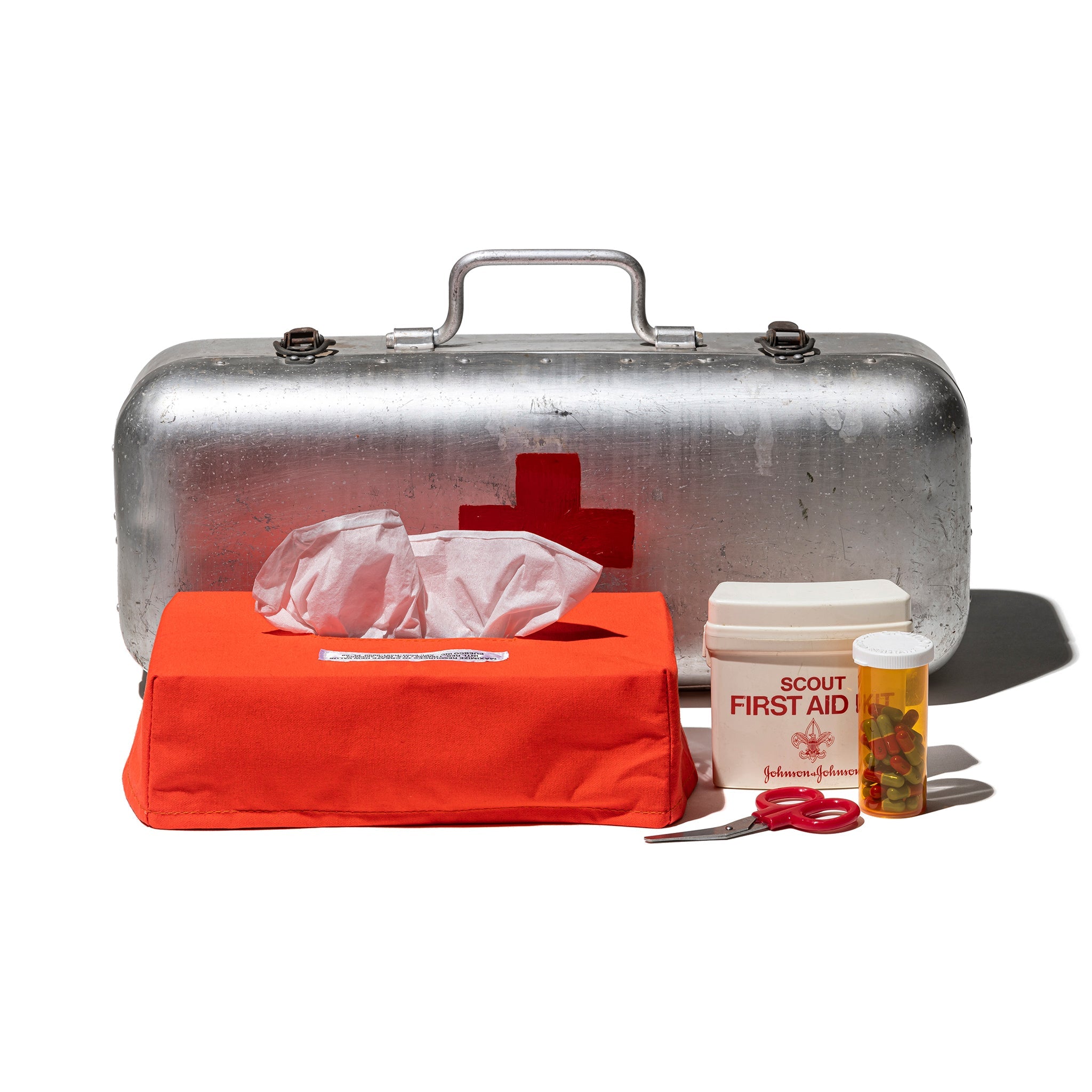 EMERGENCY TISSUE BOX COVER / Neon Orange – PUEBCO AUSTRALIA