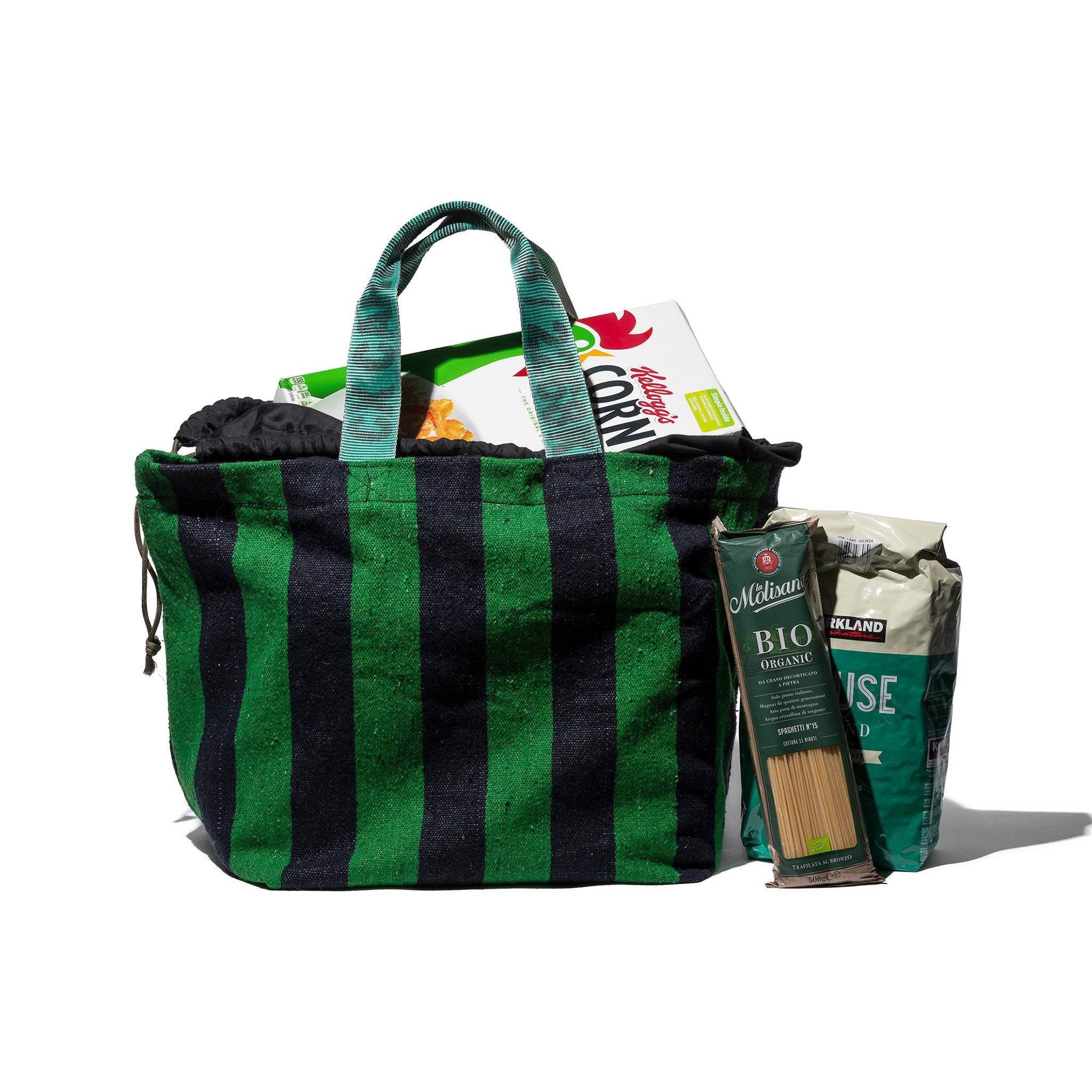 RUG BAG / Green x Navy Blue – PUEBCO AUSTRALIA