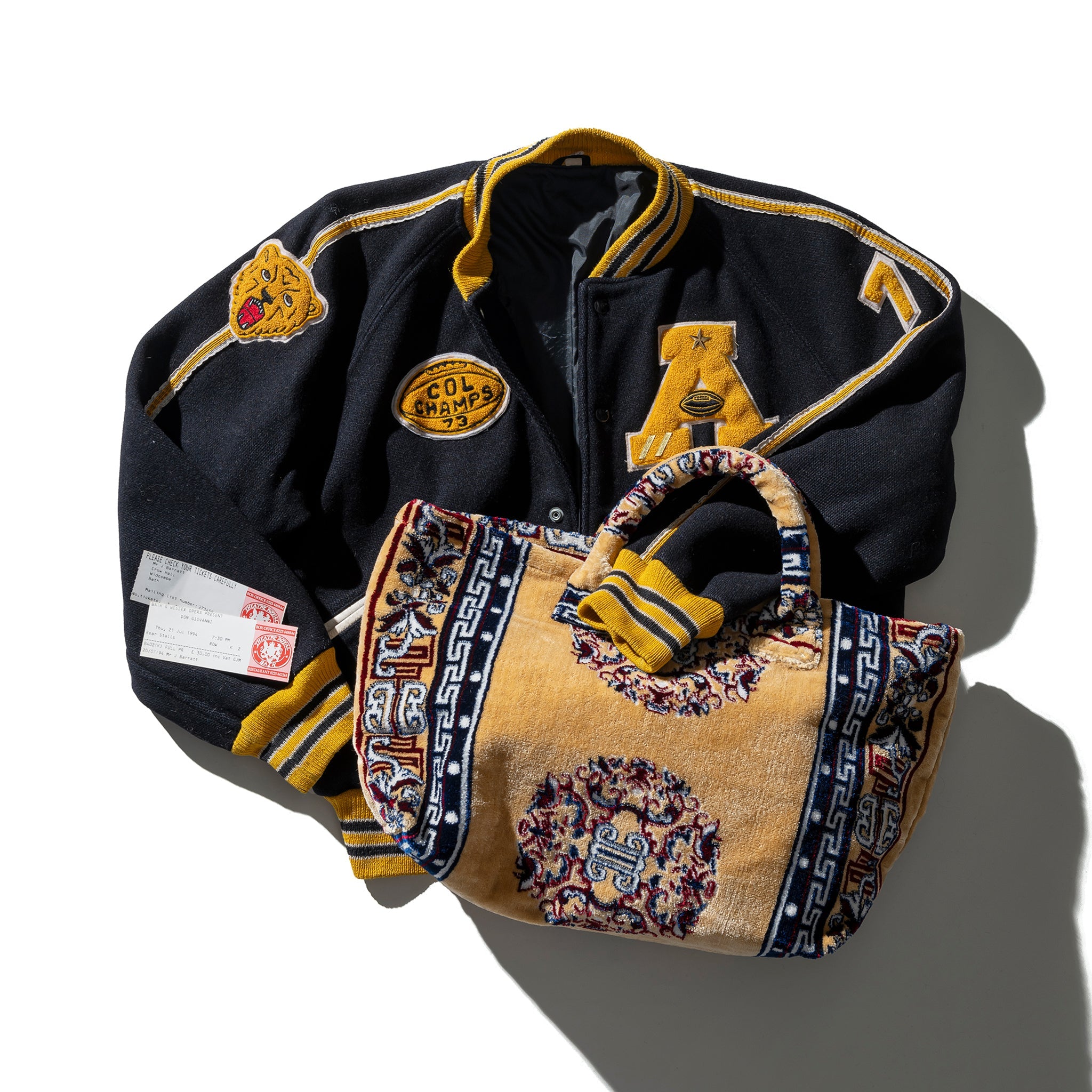 RUG FABRIC BAG / Yellow – PUEBCO AUSTRALIA